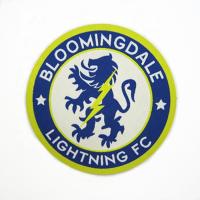 China Custom Laser Cut Vinyl Stickers & Woven Patches - Up to 12 Colors, OEKO-TEX Class I Certified Football Iron-On Labels for sale