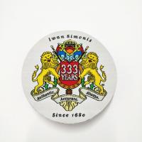 China Custom Laser Cut Vinyl Stickers & Woven Patches - Up to 12 Colors, OEKO-TEX Class I Certified Football Iron-On Labels for sale