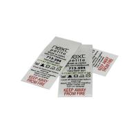 China Custom Silk Screen Printing Care Labels for Clothing - Multiple Materials & Folding Options with 3-7 Day Sample Delivery for sale
