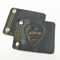 China Custom Embossed Leather Clothing Labels for Jeans - 300 Piece MOQ with Custom Sizes and Multiple Material Options for sale