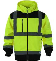 China ANSI 107-2015 Certified Reflective Safety Jacket 3XL 4XL with 5cm Hi-Vis Strips, Waterproof Windproof for sale