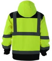 China ANSI 107-2015 Certified Reflective Safety Jacket 3XL 4XL with 5cm Hi-Vis Strips, Waterproof Windproof for sale