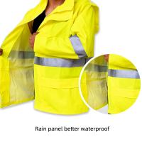 China High Visibility Waterproof Cycling Jacket with Hood - Reflective Motorcycle Rain Suit in XS-5XL Sizes for sale