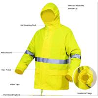 China High Visibility Waterproof Cycling Jacket with Hood - Reflective Motorcycle Rain Suit in XS-5XL Sizes for sale