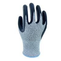 China 13g HPPE Cut Resistant Safety Gloves ANSI A2 Level with Foam Nitrile Coating for Float Glass Handling for sale