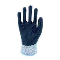China 13g HPPE Cut Resistant Safety Gloves ANSI A2 Level with Foam Nitrile Coating for Float Glass Handling for sale