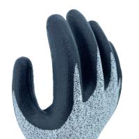 China 13g HPPE Cut Resistant Safety Gloves ANSI A2 Level with Foam Nitrile Coating for Float Glass Handling for sale