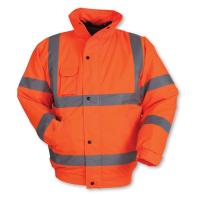 China EN471 Certified 300D Oxford Hi Vis Safety Jacket with Detachable Sleeves - Waterproof Reflective Construction Wear for sale