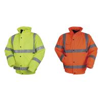 China EN471 Certified 300D Oxford Hi Vis Safety Jacket with Detachable Sleeves - Waterproof Reflective Construction Wear for sale