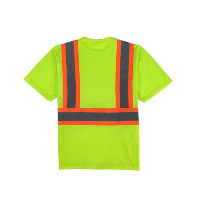 China EN ISO 20471 ANSI/ISEA Class 3 High Visibility Safety Shirt - 100% Polyester Quick-Dry Microfiber with 500pcs MOQ for sale