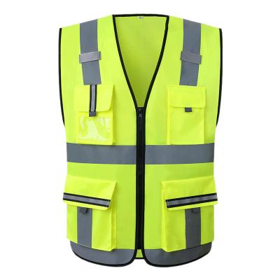 China EN471 Class 2 High Visibility Safety Vest with 5cm Reflective Tape - Adjustable Unisex Design for Construction & Traffic for sale