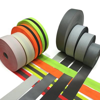 China Silver Reflective Safety Tape Roll 1cm-1.4m Width Waterproof EN ISO20471 Certified for Industrial Workwear for sale