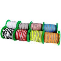 China 100% Polyester Colorful Reflective Safety Stripes Piping Fabric Trim 1.3cm for Sewing Uniforms for sale