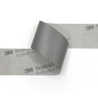 China Silver Reflective Fabric Tape 500cd/lx for Fire Trucks - Custom Widths 1cm to 7cm with EN471 Certification for sale
