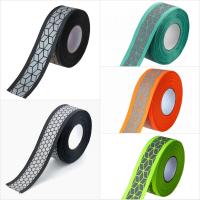 China 1 1/2 Inch 100 Meter Polyester Webbing Reflective Rainbow Chair Knitted Elastic for sale