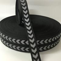China Polyester Reflective Webbing Tape 20mm 25mm Width Rainbow Visibility for Bags Shoes Clothing for sale