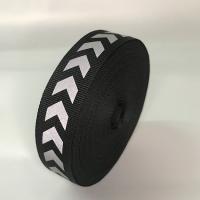 China Polyester Reflective Webbing Tape 20mm 25mm Width Rainbow Visibility for Bags Shoes Clothing for sale