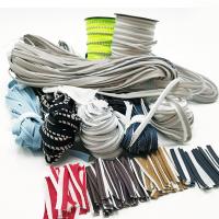 China High Visibility 450cd 100% Polyester TC Fabric Reflective Piping Edging Trim for Garment Sewing for sale