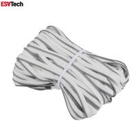 China Rainbow Black Reflective Piping Fabric Tape 1.3-2.0cm Width with EN20471 Certification for Safety Garments for sale