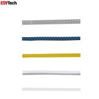 China 100% Polyester Colorful Reflective Safety Stripes Piping Fabric Trim 1.3cm for Sewing Uniforms for sale