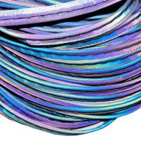 China 100% Polyester Colorful Reflective Safety Stripes Piping Fabric Trim 1.3cm for Sewing Uniforms for sale