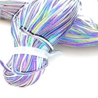 China 100% Polyester Colorful Reflective Safety Stripes Piping Fabric Trim 1.3cm for Sewing Uniforms for sale
