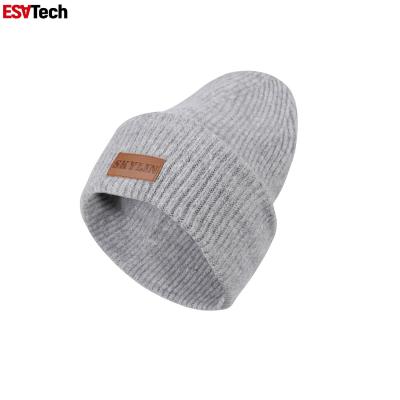 China Fluorescent Running Hat with Reflective Patches - 98g Polyester Beanie for High Visibility Outdoor Safety for sale