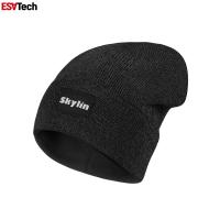 China Fluorescent Running Hat with Reflective Patches - 98g Polyester Beanie for High Visibility Outdoor Safety for sale