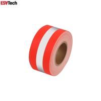 China FRC Flame Retardant High Visibility Reflective Tape 140cm Width 330 cd/lx.m2 for Workwear Safety T Shirts for sale