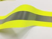 China FRC Flame Retardant High Visibility Reflective Tape 140cm Width 330 cd/lx.m2 for Workwear Safety T Shirts for sale