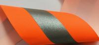 China FRC Flame Retardant High Visibility Reflective Tape 140cm Width 330 cd/lx.m2 for Workwear Safety T Shirts for sale