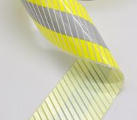 China Silver Yellow Reflective Heat Transfer Film 300-480cd High Visibility for Shirts Uniforms for sale