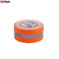 China Cotton Backing Flame Retardant Reflective Tape 5cm-100cm Width EN20471 Certified Safety Wear Material for sale