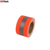 China Orange Silver Orange Flame Retardant Reflective Tape 5cm 7.5cm Width EN20471 Certified for Safety Wear for sale