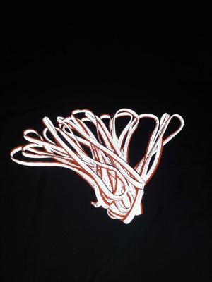 China Rainbow Reflective Piping 1.3-2.0cm Width Elastic Fabric Strip for Backpack Edging and Safety Garments for sale