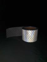 China Silver Stripe Heat Transfer Reflective Vinyl HTV for Safety Workwear 1cm-1.4m Width for sale
