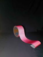 China 0.25mm Thick Red Reflective Fabric 200g/m² EN20471 Certified Safety Material 0.5-140cm Width for sale
