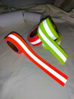 China Flame Retardant High Visibility Safety Reflective Tape 1m x 50m Roll with 420cd Reflectivity for Firefighter Suits for sale