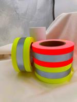 China Sew-On Retro Reflective Safety Tape 1m x 50m Roll, 420 cd/lx/m² Reflectivity, EN ISO 20471 Certified for sale