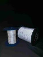 China 2mm High Visibility Reflective Yarn Thread - Orange, Grey, Silver Colors for Safety Knitting and Weaving Applications for sale