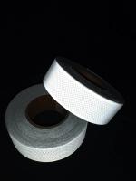 China Perforated Reflective Fabric Silver Safety Tape 1m x 50m Roll with 420cd Reflectivity for PPE Clothing for sale