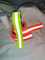 China Reflective Sew-On Safety Tape 1cm-1.4m Width with 420cd Reflectivity for Industrial Clothing for sale