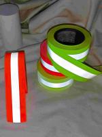 China Flame Retardant Reflective Tape 5cm Width with 450 cd(Lx.m²) Reflectivity - EN 20471 Certified Safety Fabric for sale