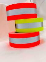 China Reflective Sew-On Safety Tape 1cm-1.4m Width with 420cd Reflectivity for Industrial Clothing for sale