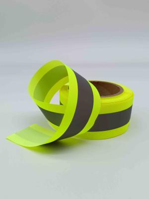 China Green Reflective Elastic Tape 5cm x 50m for Safety Clothing Webbing Strap High Visibility for sale