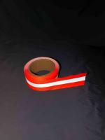 China Orange Reflective Fabric Tape 50mm Polyester Elastic Webbing for Bags Garment Home Textile for sale