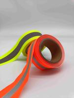 China Custom Reflective Webbing Tape 1x0.5cm with 380cd Retro-Reflectivity for Safety Vests and Bags for sale