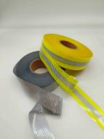 China 5cm Wide Fluorescent Orange Reflective Heat Transfer Tape with 450 cd/lx/m² Reflectivity for Safety Clothing for sale