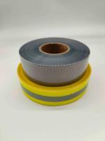 China Silver Reflective Heat Transfer Vinyl Roll 1cm-1.4m Width with ≥420cd Reflectivity for Safety Workwear for sale