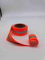 China High Visibility Reflective Material Fabric Fluorescent Strips For Clothing Stairs for sale